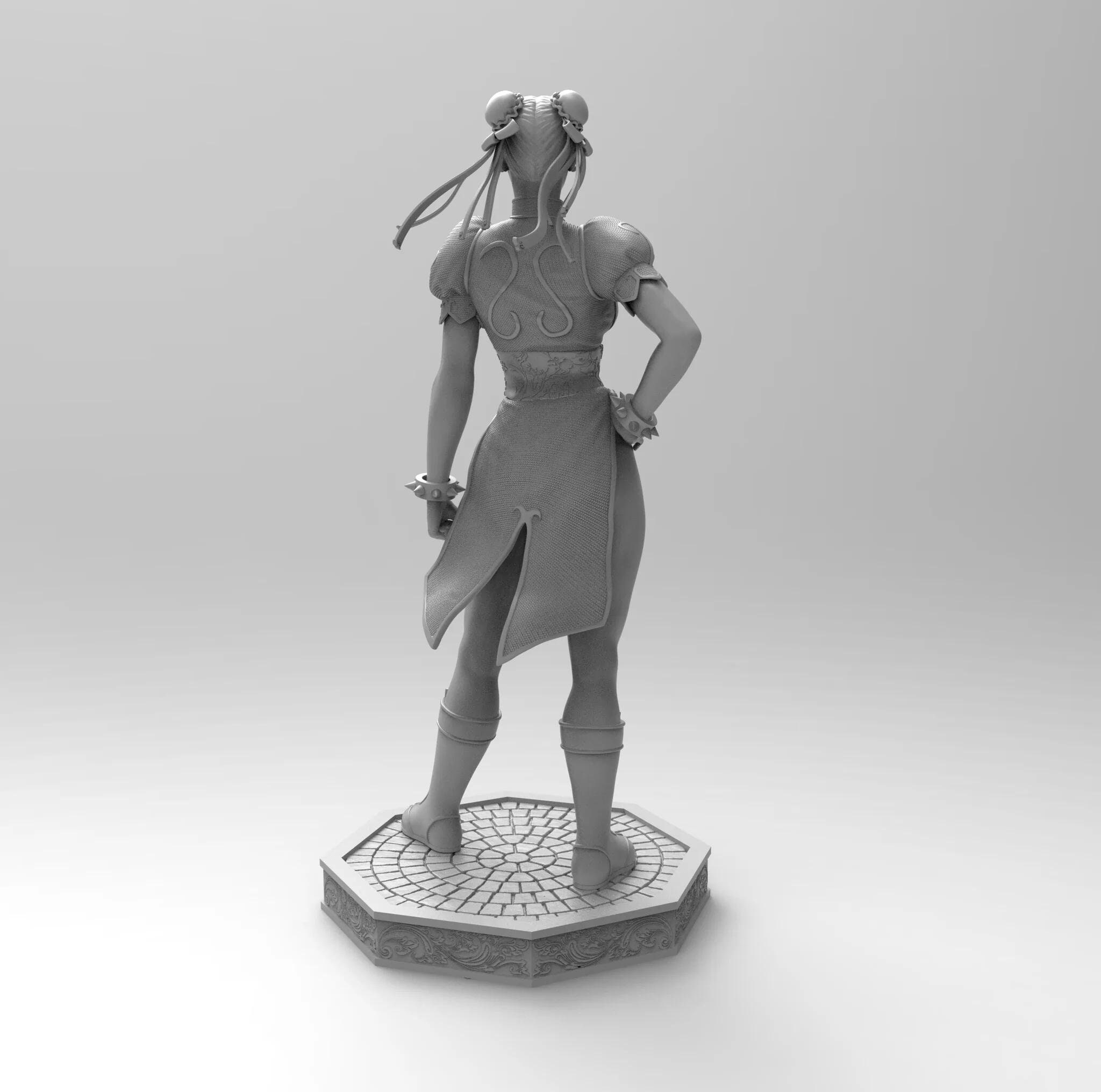 Street Fighter Chung Li Posing - STL Files for 3D Printing - Digital ...