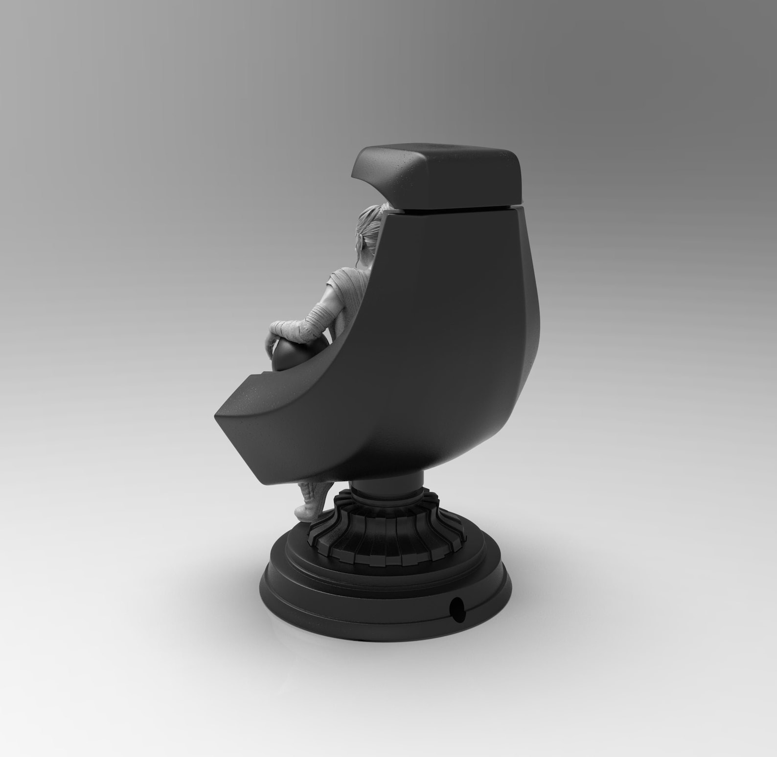 Rey STL 3D Print NSFW & Sfw | Star Wars Digital Download Split 3D Model ...