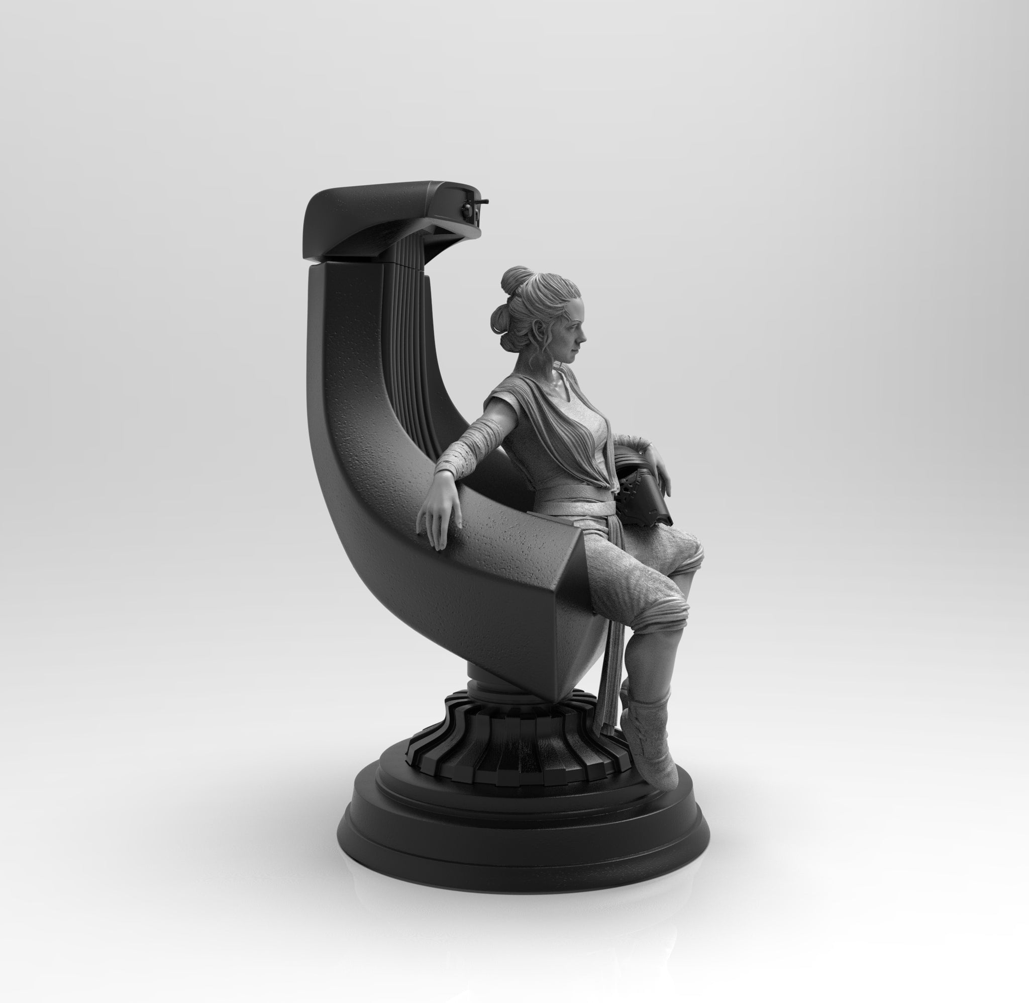 Rey STL 3D Print NSFW & Sfw | Star Wars Digital Download Split 3D Model ...