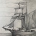 Original Pencil Drawing/“ocean Voyage” Graphic/ Ship Hand Drawing/old ...