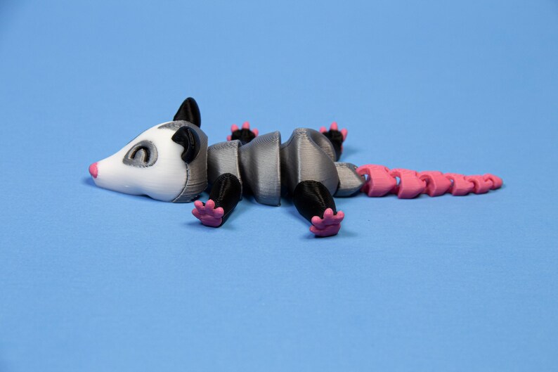 Opossum | 3D Printed Articulating Fidget Toy | Cute Possum | Trash Can ...
