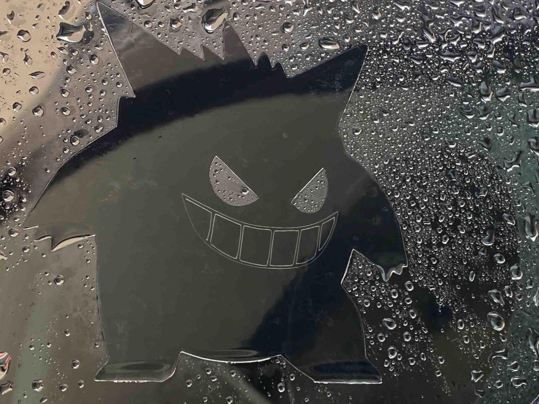 Gengar Mirror Peeker Pokemon Art, Anime Car Decal, Car Accessories ...
