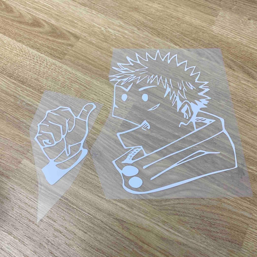 Yuji JJK Jujutsu Kaisen Vinyl Decal Anime Car Decal, Car Accessories ...