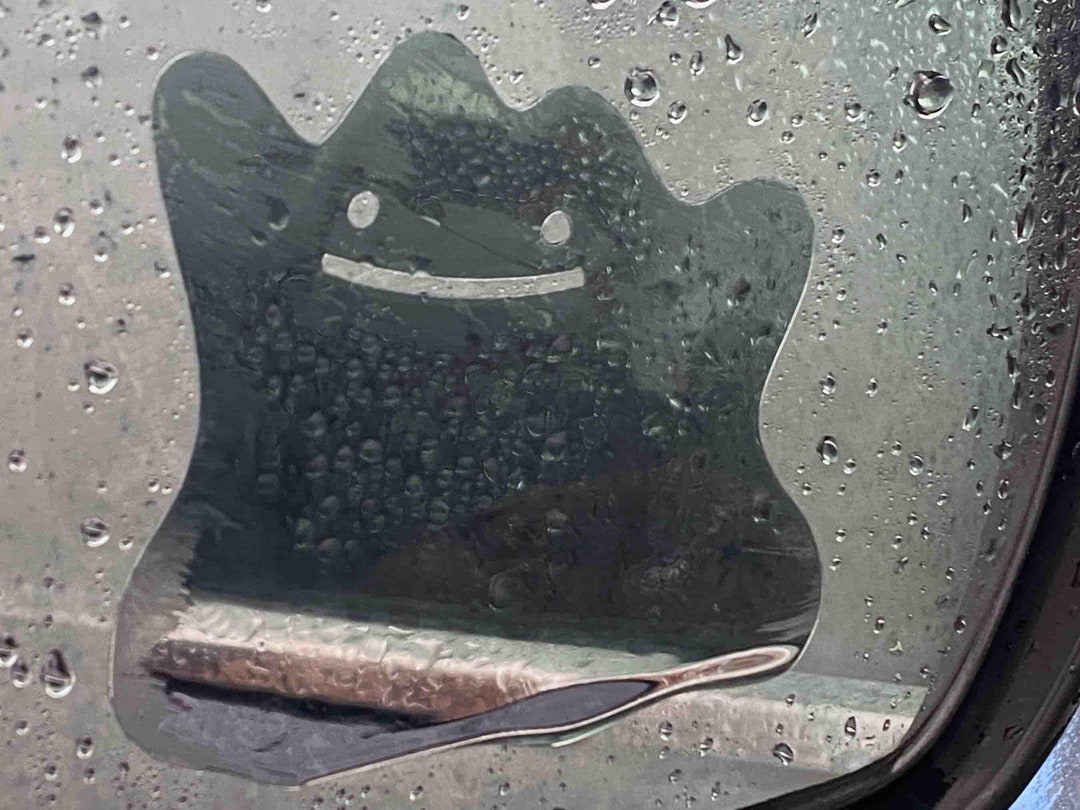 Ditto Mirror Peeker Pokemon Art, Anime Car Decal, Car Accessories, Cute ...