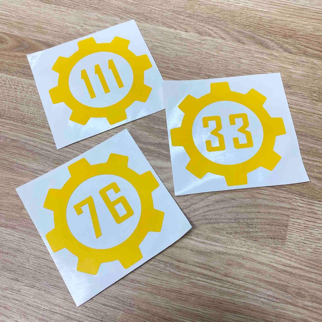 Fallout Inspired Vault Tec Decal Custom Vault Number Decal Cool Car ...