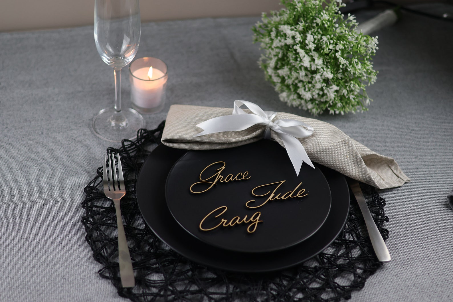 MDF Laser Cut Names Wedding Place Names Table Decoration - Etsy