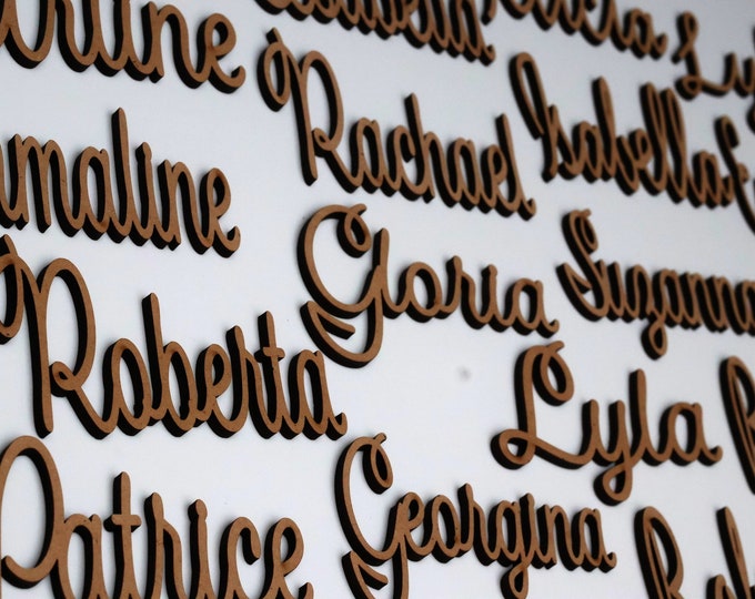 MDF Laser Cut Names | Wedding Place Names | Table Decoration | MDF ...