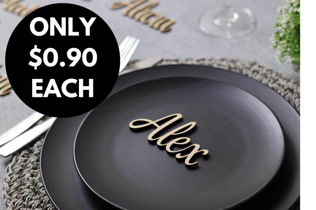 MDF Laser Cut Names | Wedding Place Names | Table Decoration - Etsy