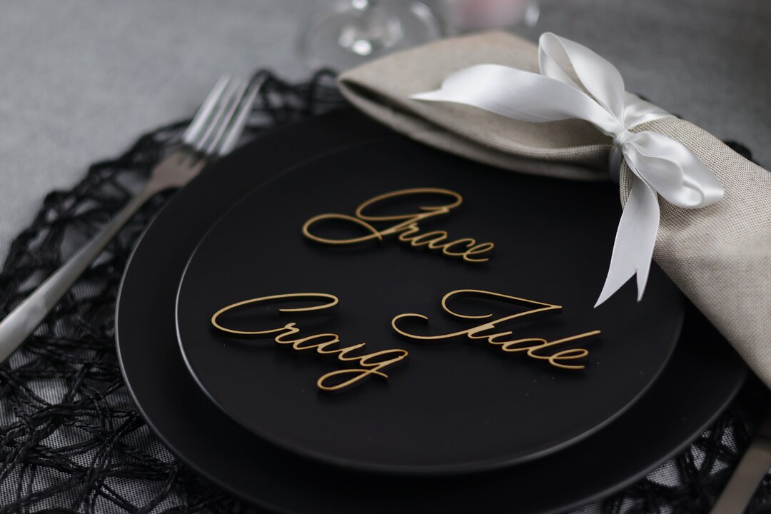 MDF Laser Cut Names | Wedding Place Names | Table Decoration | MDF ...