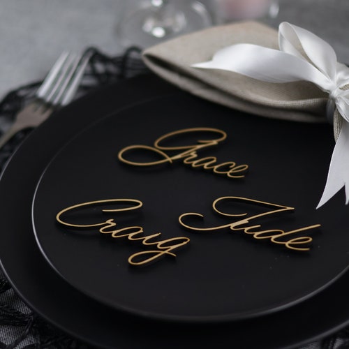 MDF Laser Cut Names Wedding Place Names Table Decoration - Etsy Australia
