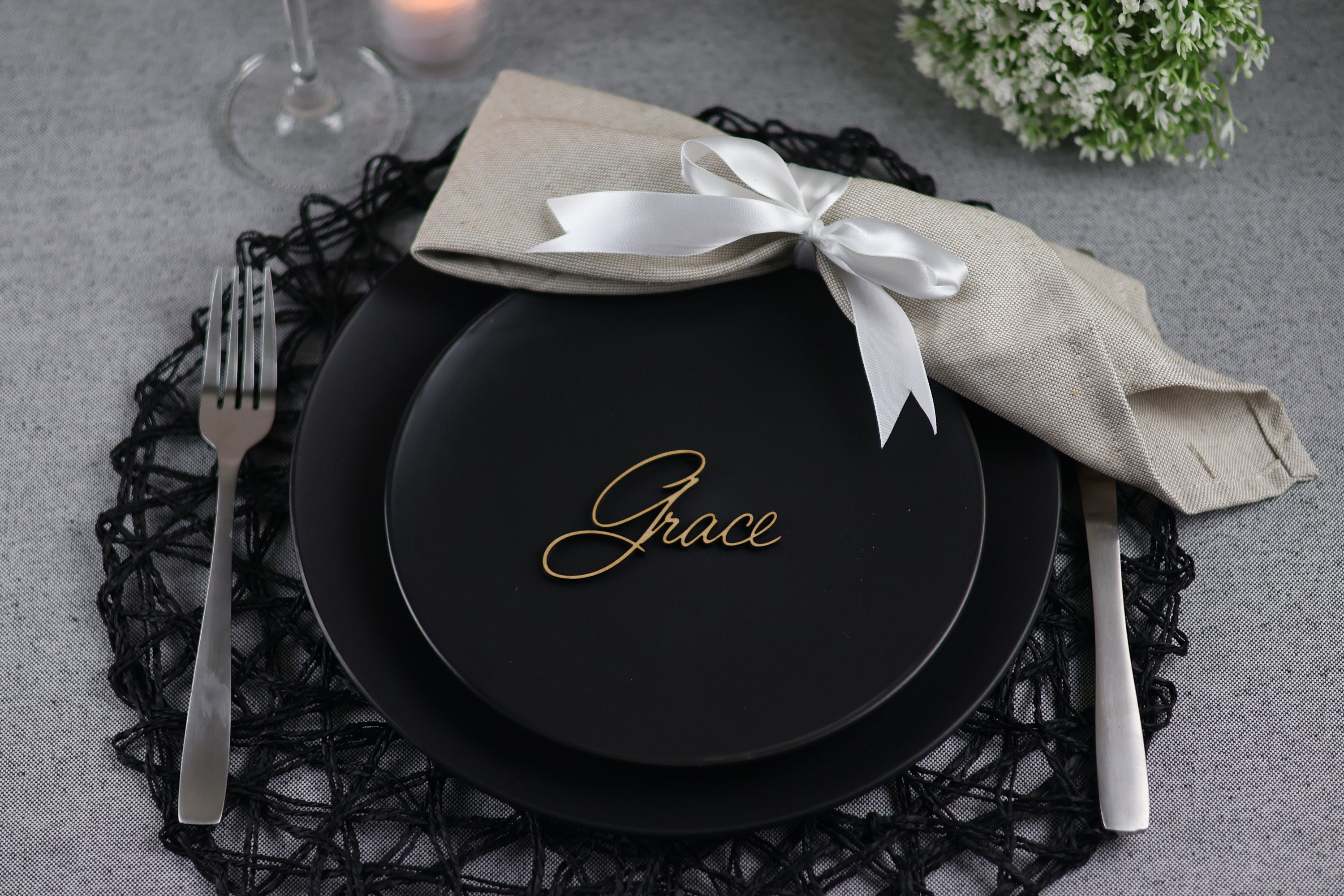 MDF Laser Cut Names Wedding Place Names Table Decoration - Etsy UK