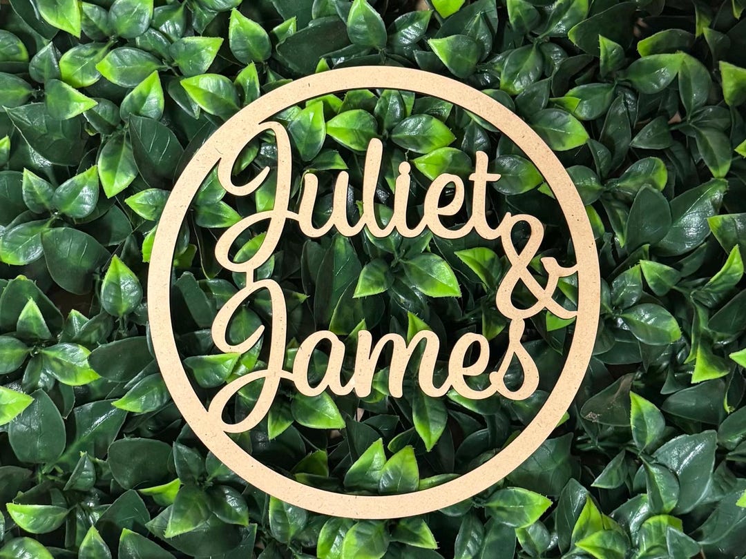Personalised Wooden Hoop Sign | Wedding Sign | Engagement Sign ...