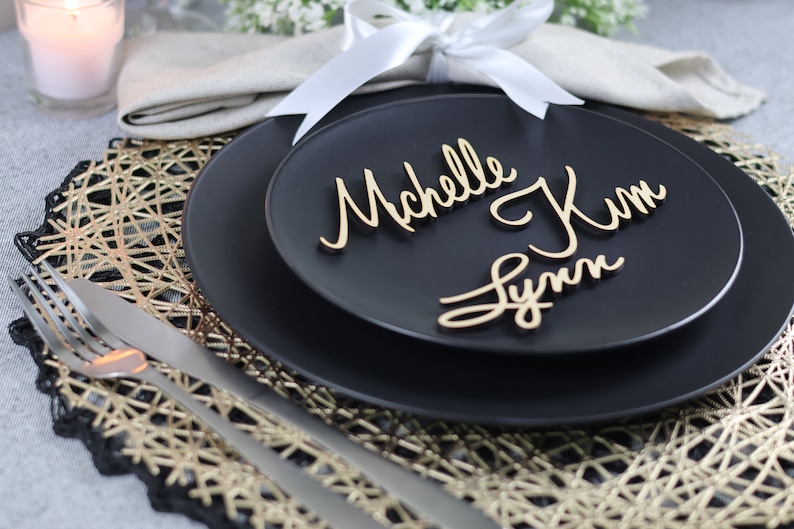 MDF Laser Cut Names Wedding Place Names Table Decoration - Etsy
