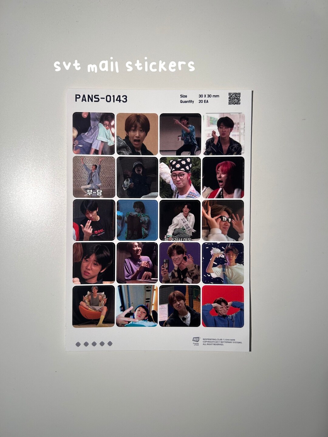 Seventeen Mail Stickers I Svt Meme I Kpop Stickers I Minghao Seventeen ...