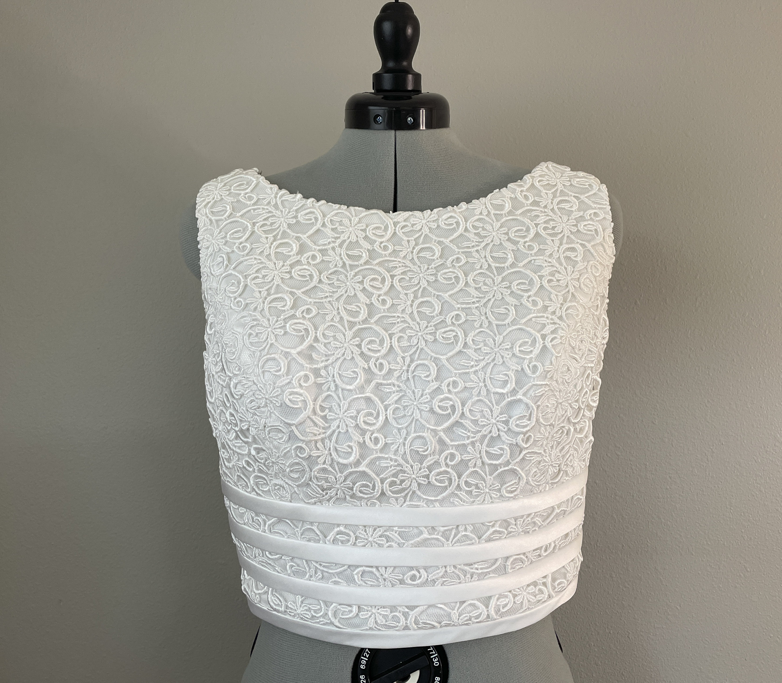 Bridal Separates Top. White Lace Bridal Top. Sleeveless Lace Top. White ...