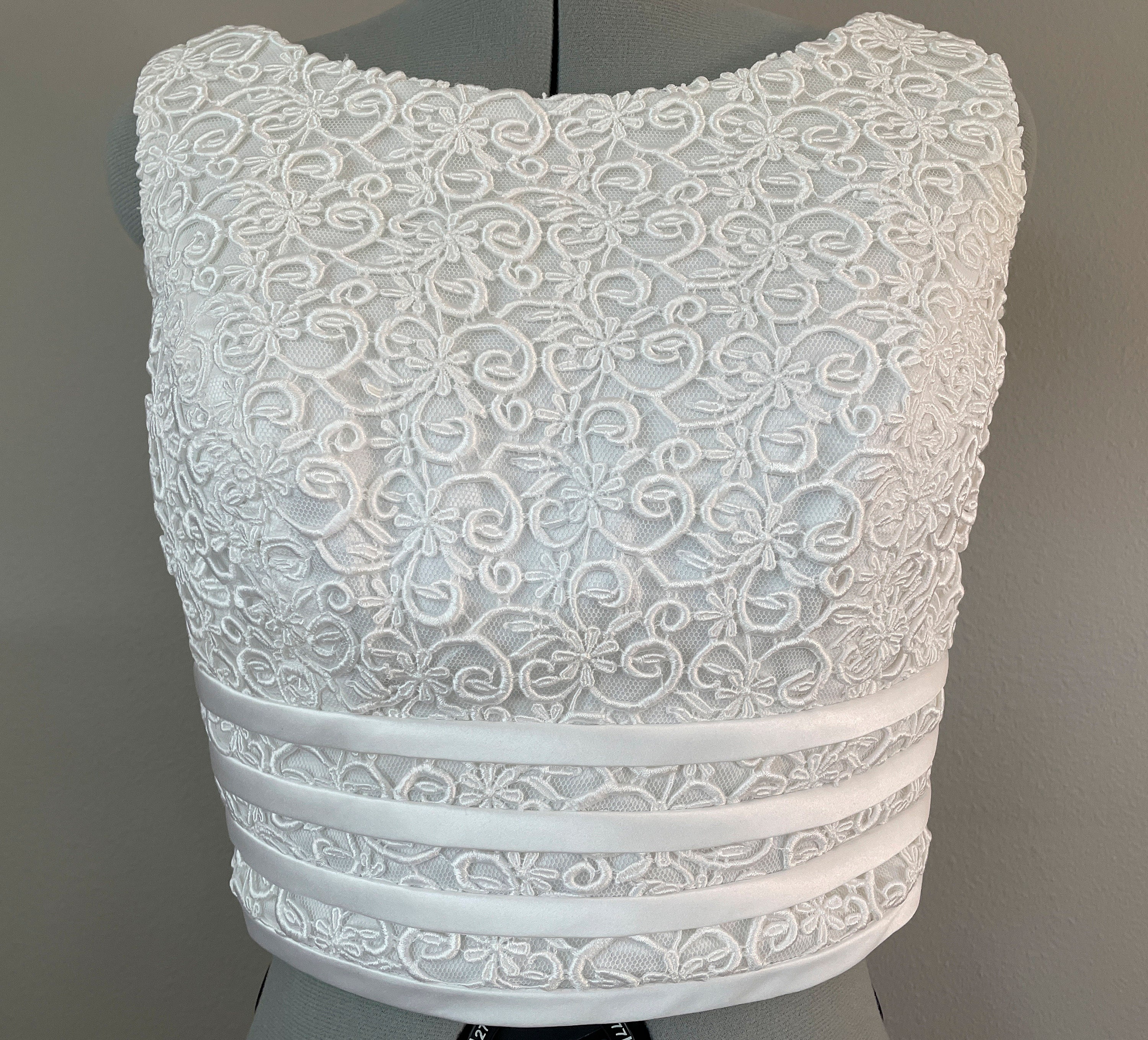 Bridal Separates Top. White Lace Bridal Top. Sleeveless Lace Top. White ...