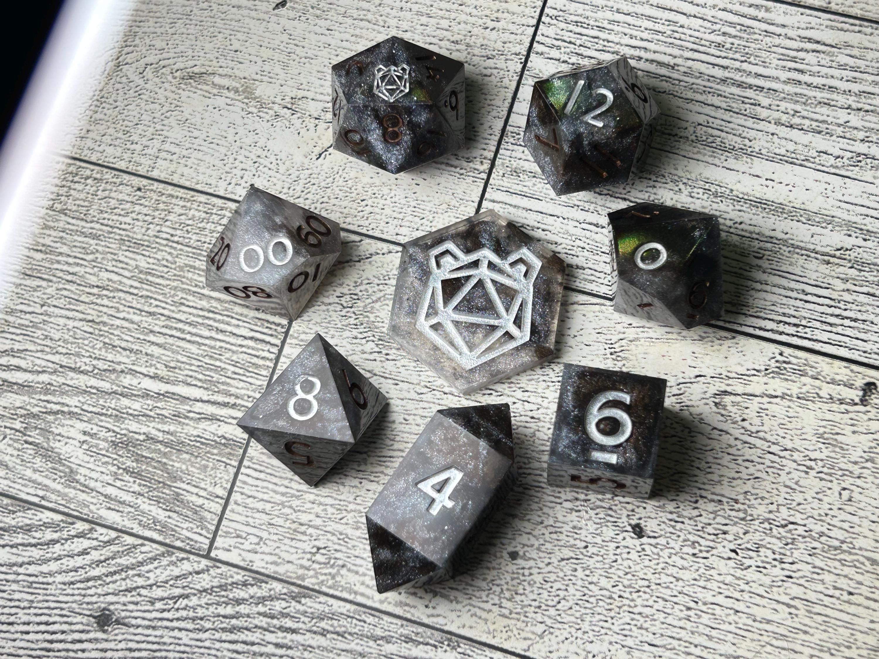 Abandoned Iron Mine - Handmade 8-piece DND Dice Set - Etsy
