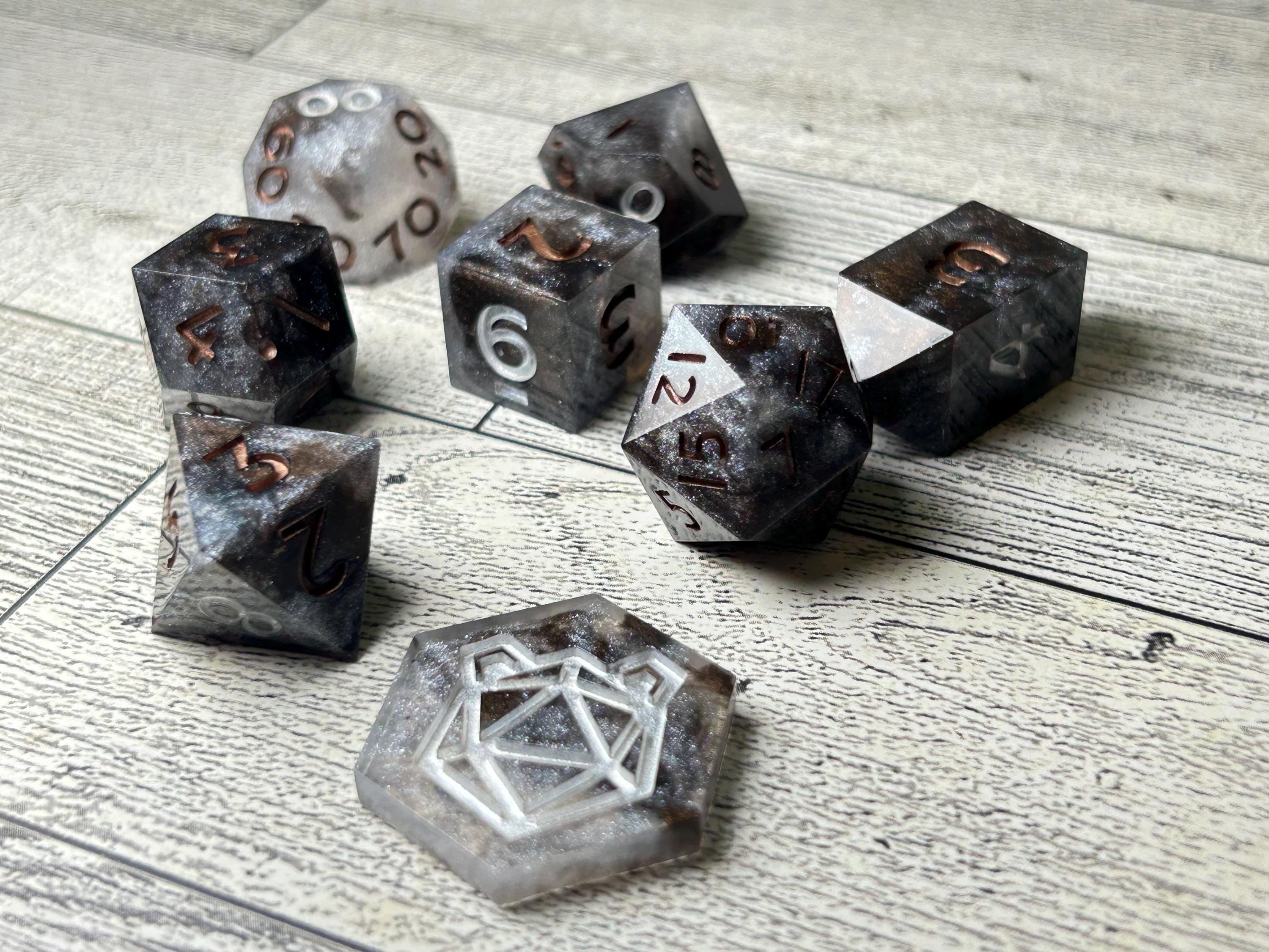 Abandoned Iron Mine - Handmade 8-piece DND Dice Set - Etsy