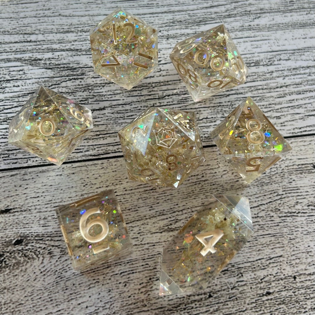 Springs Eve Handmade Sharpedge Resin Dice Set - Etsy