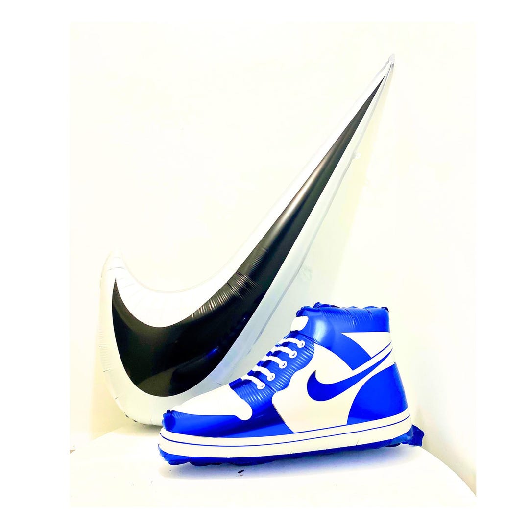 Blue Sneaker Foil Balloon Sporty Themed Balloons Blue Sneaker Teen ...