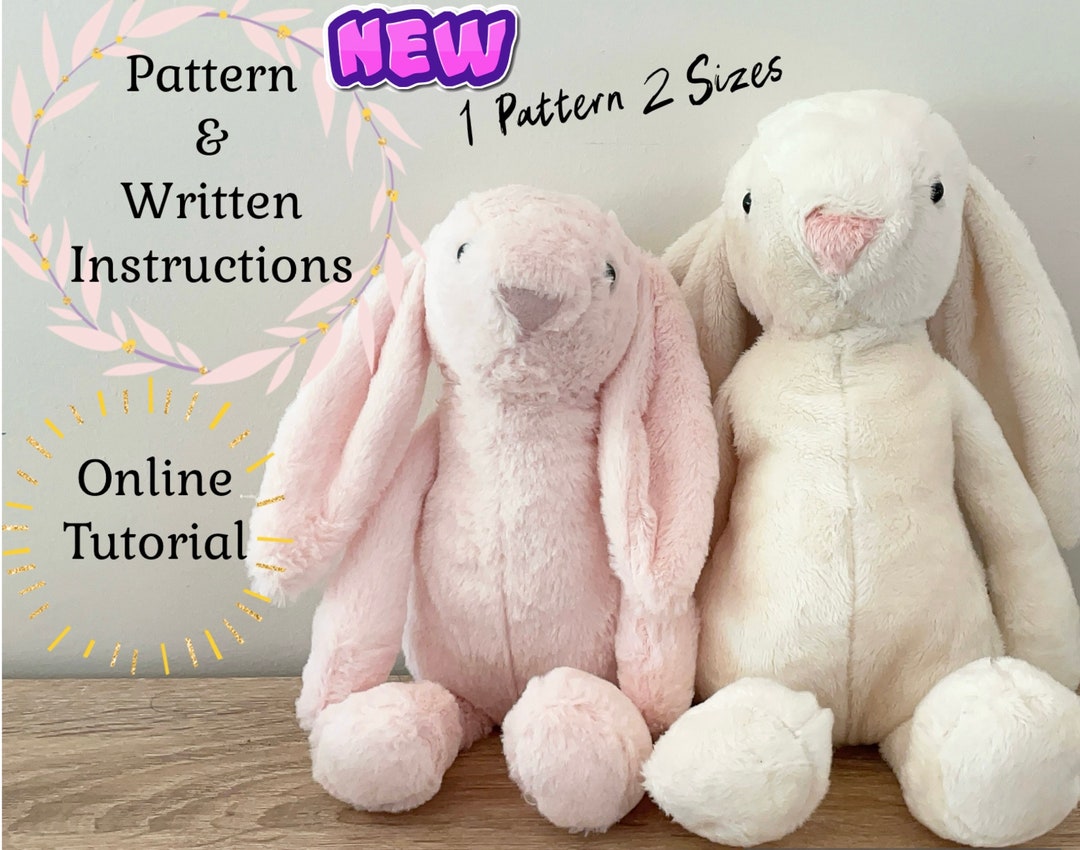 Rabbit Sisters DIY Pattern , Written Instructions and Online Tutorial 2 ...