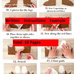 Adorable Bunny Rabbit Plush DIY Pattern (digital File), Written ...