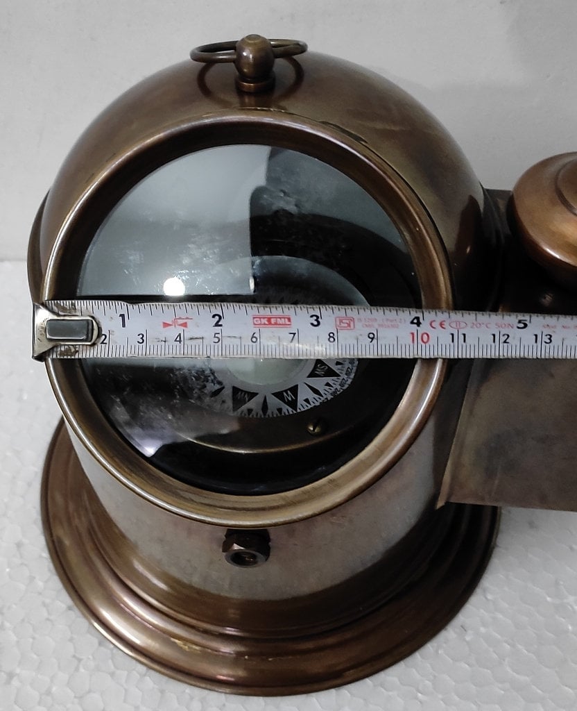 Antique Nautical Gimbal Compass Brass Old Binnacle Maritime for ...