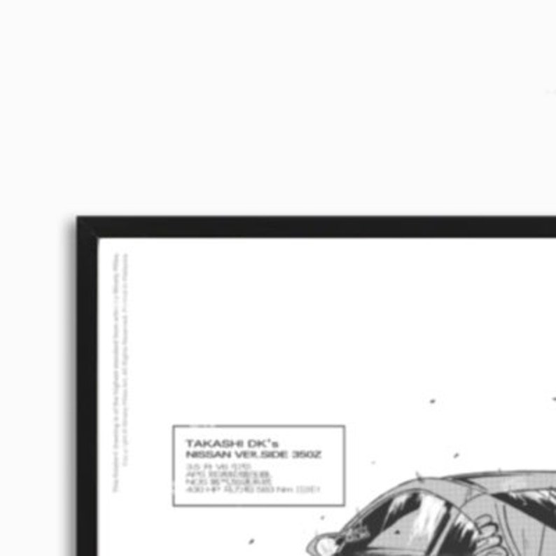 Takashi DK VEILSIDE Nissan 350Z Print, Poster, Automotive Art, Comic ...