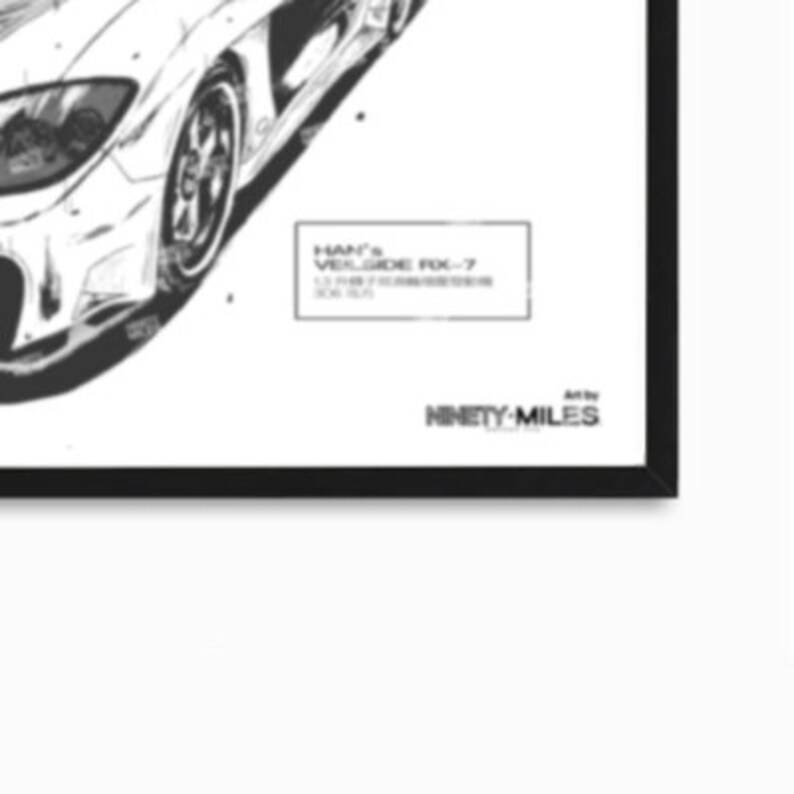 Han's VEILSIDE Mazda RX-7 Print, Poster, Automotive Art, Comic Art - Etsy