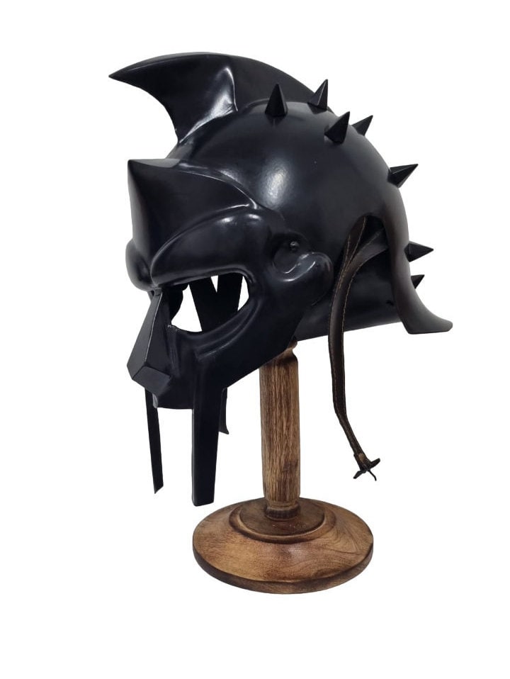 Gladiator Helmet maximus Decimus Meridius Black - Etsy