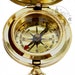 Polished Brass 45mm Pocket Sundial Compass | Anniversary Gifts - Etsy
