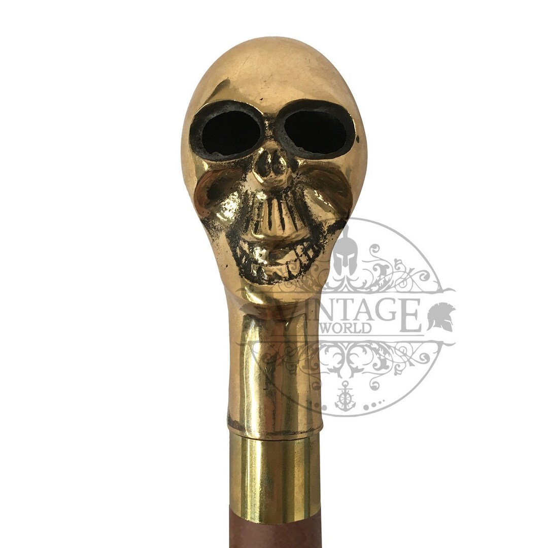 Skull Handle Walking Stick - Etsy