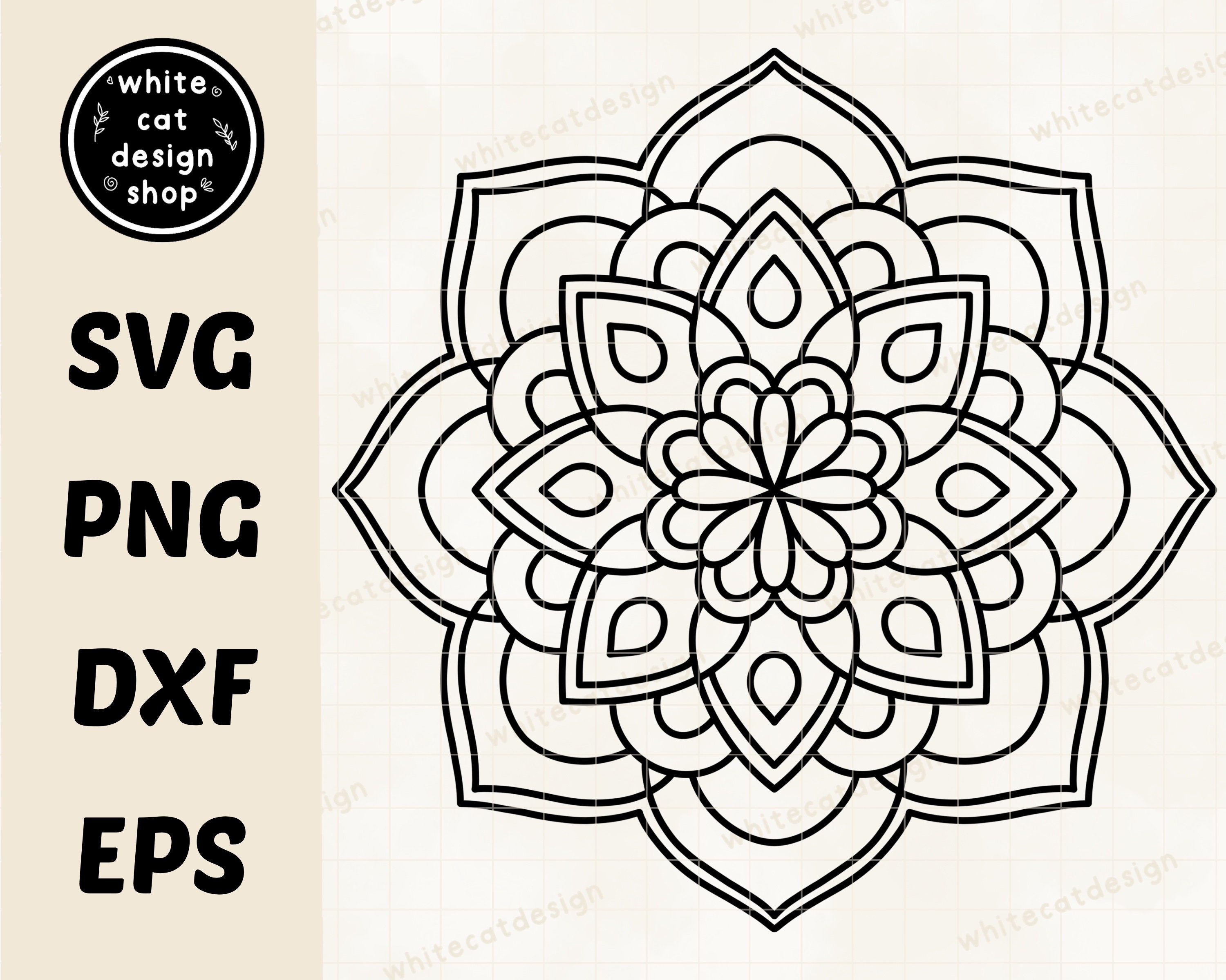 Mandala SVG, Mandala Design, Zentangle Svg, Mandala Clipart Png ...