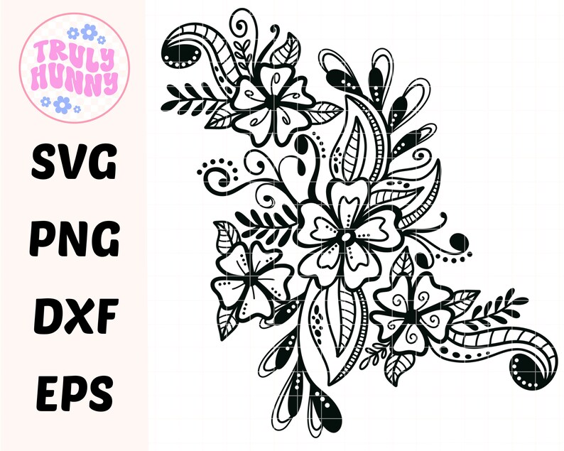 Flower Svg, Abstract Flower Art Svg Cut Files for Cricut, Abstract ...