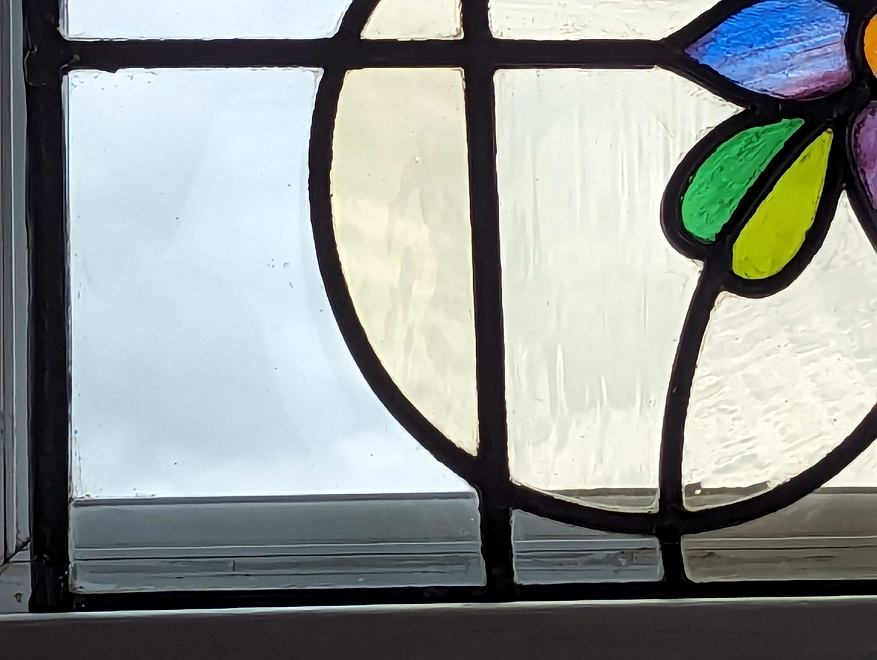 Renovated Pretty Late Victorian Compact Stained Glass Panel - Etsy