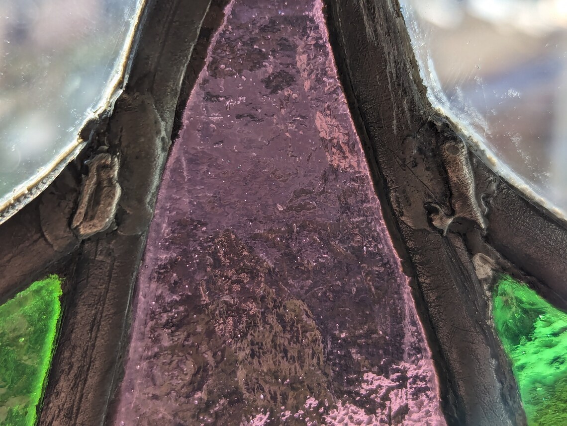 A Decorative Renovated 1920's Stained Glass Fanlight - Etsy