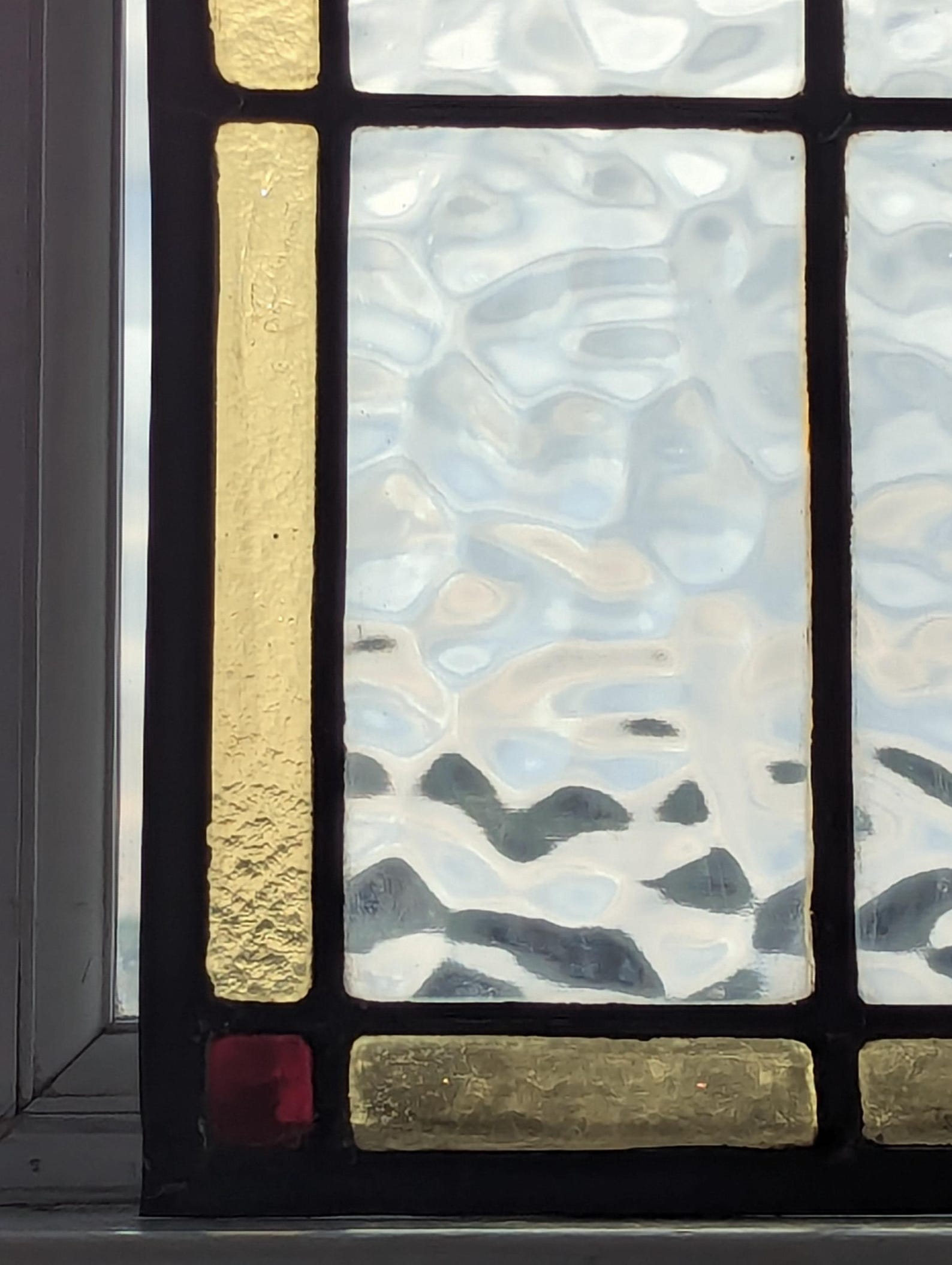 Outstanding Eye Catching Renovated Compact 1920's Stained Glass Window ...