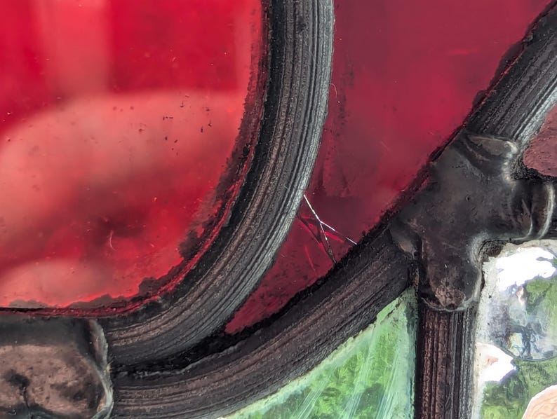 Renovated Decorative Compact 1920's Stained Glass Window Panel - Etsy