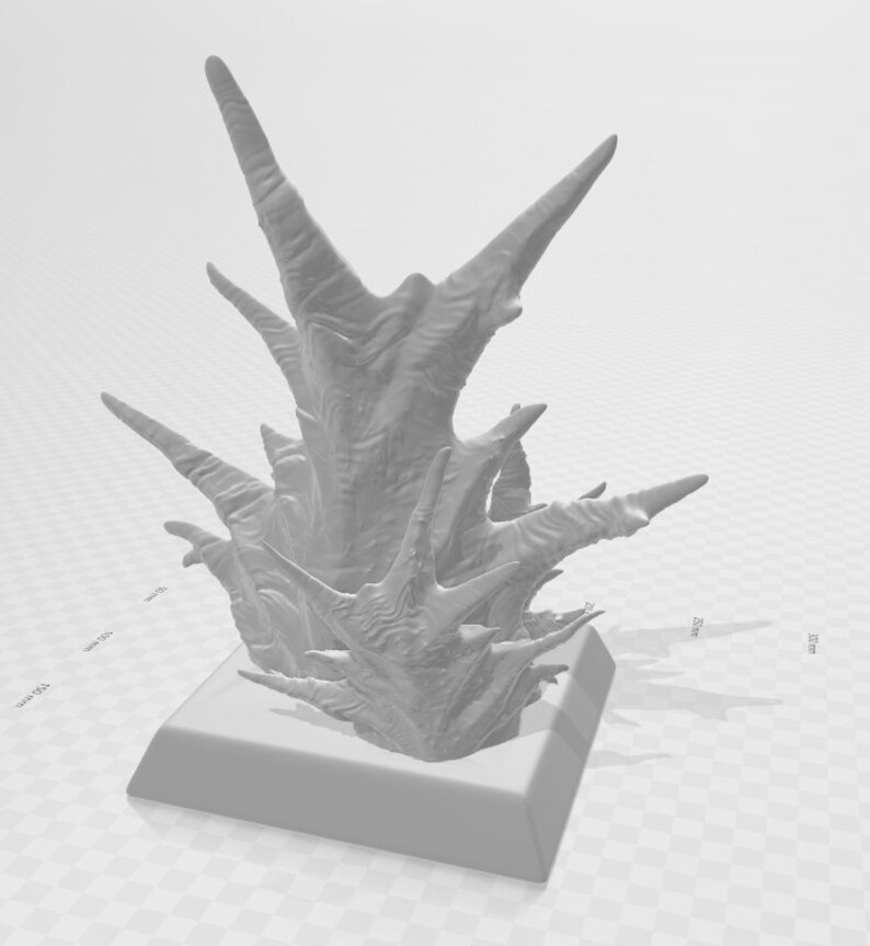 Raw 15 Inches Tall 3D Printed Godzilla Minus One Dorsal Fin Display ...