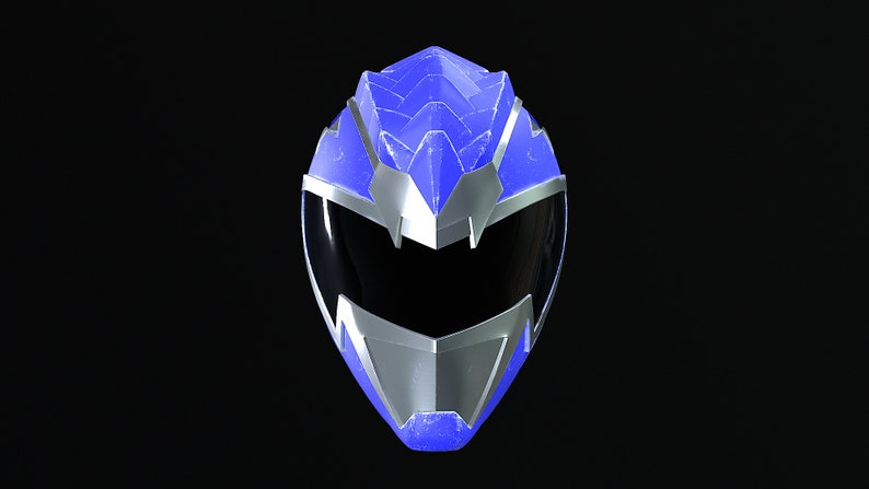 Power Rangers Hyper Force Blue Helmet 3D Model - Etsy Hong Kong