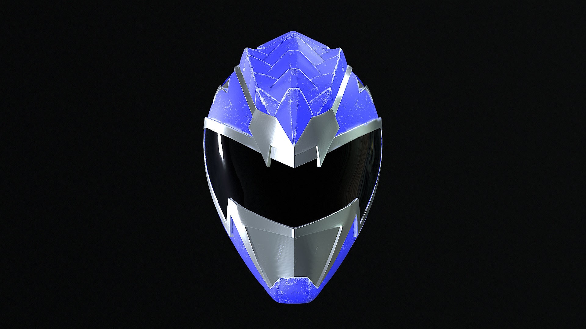Power Rangers Hyper Force Blue Helmet Model - Etsy Hong Kong