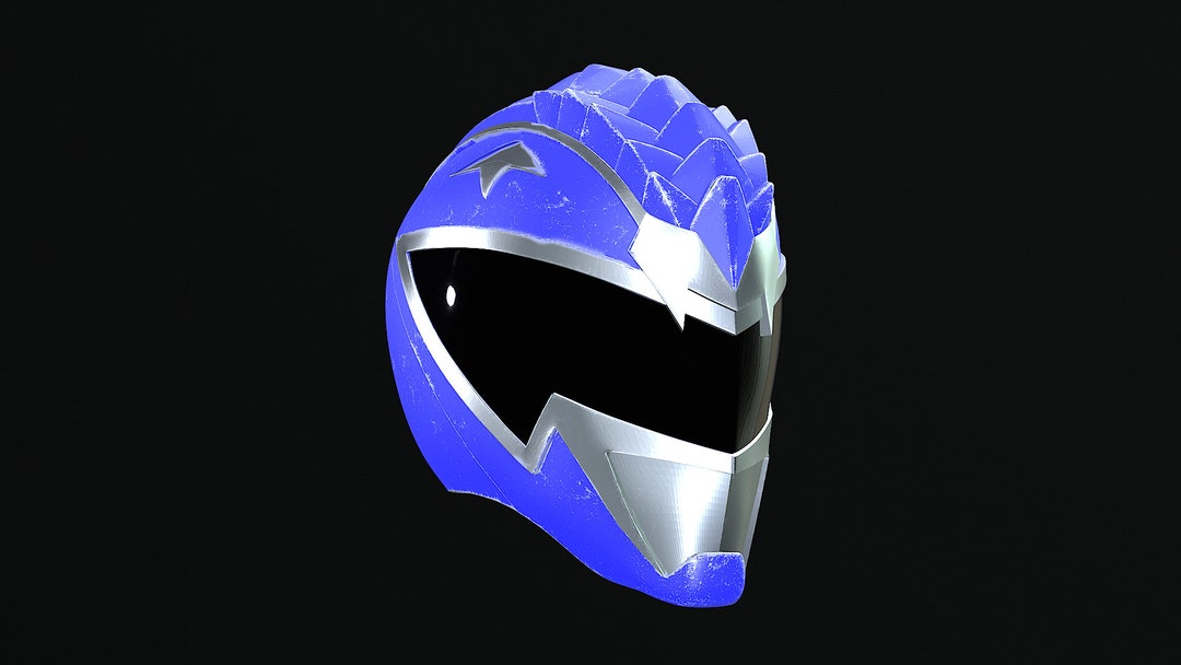 Power Rangers Hyper Force Blue Helmet 3D Model - Etsy