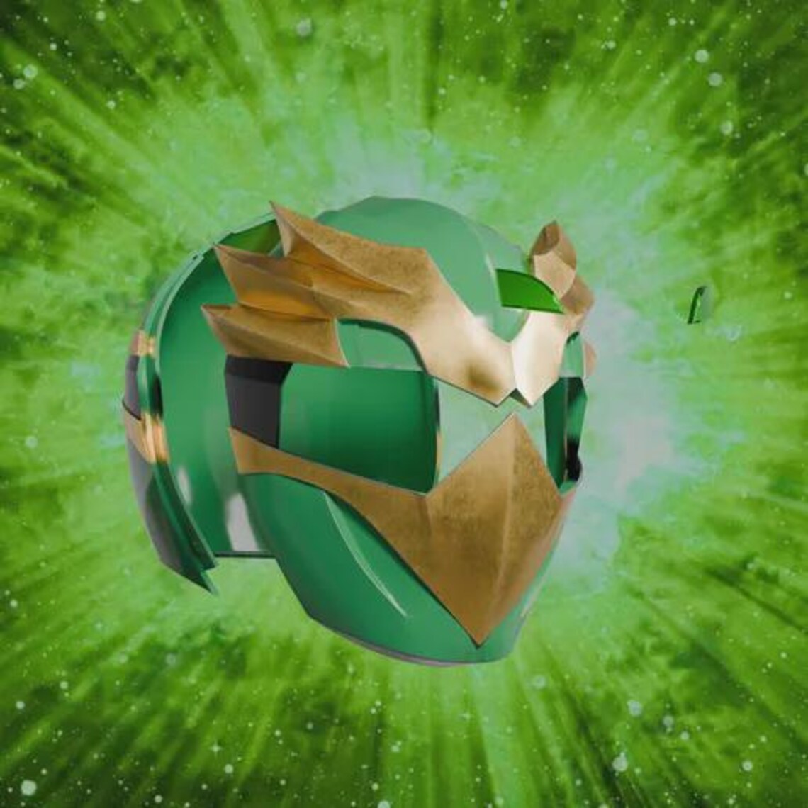 No.1 Sentai Gozyuger Green Gozyueagle Helmet 3D Model - Etsy