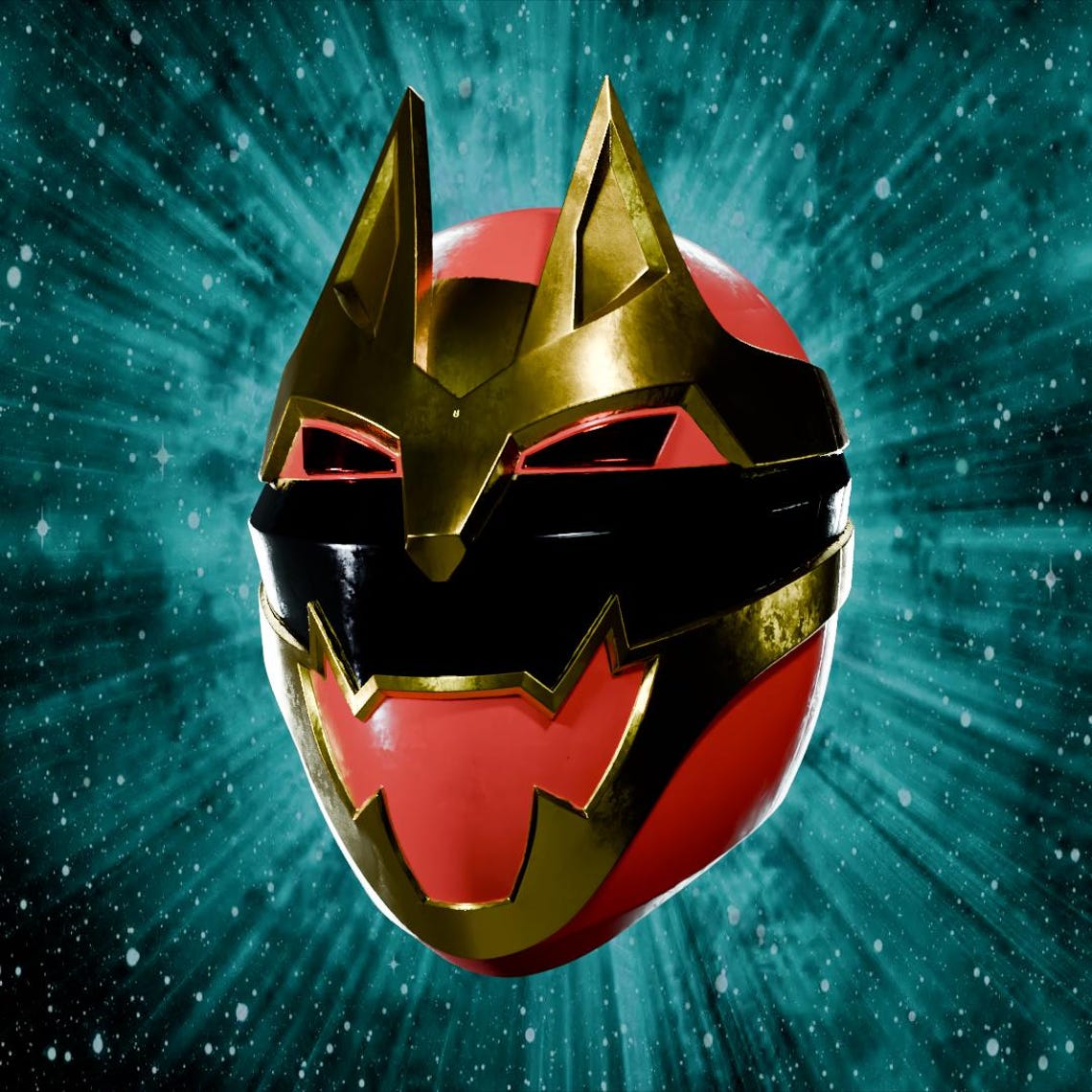 No.1 Sentai Gozyuger Red Helmet 3D Model - Etsy