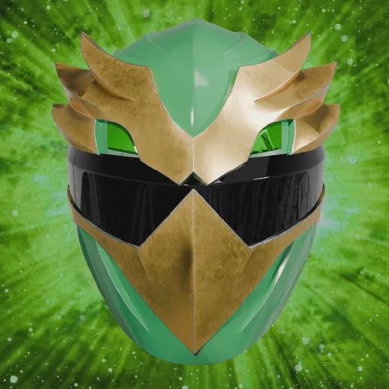 No.1 Sentai Gozyuger Green Gozyueagle Helmet 3D Model - Etsy
