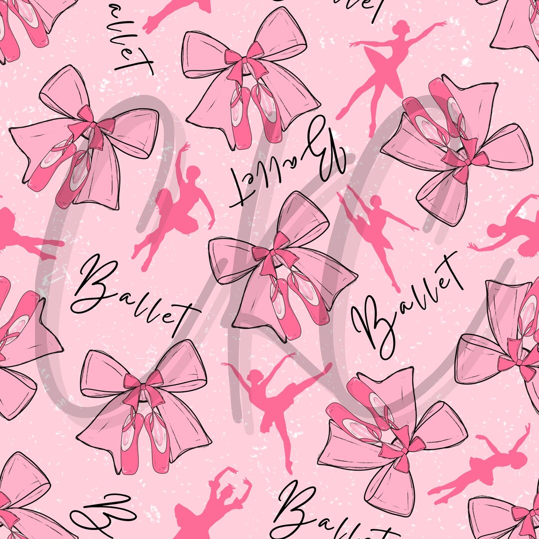 Ballet Shoes/dancer Bow Seamless File message for Other Colors - Etsy