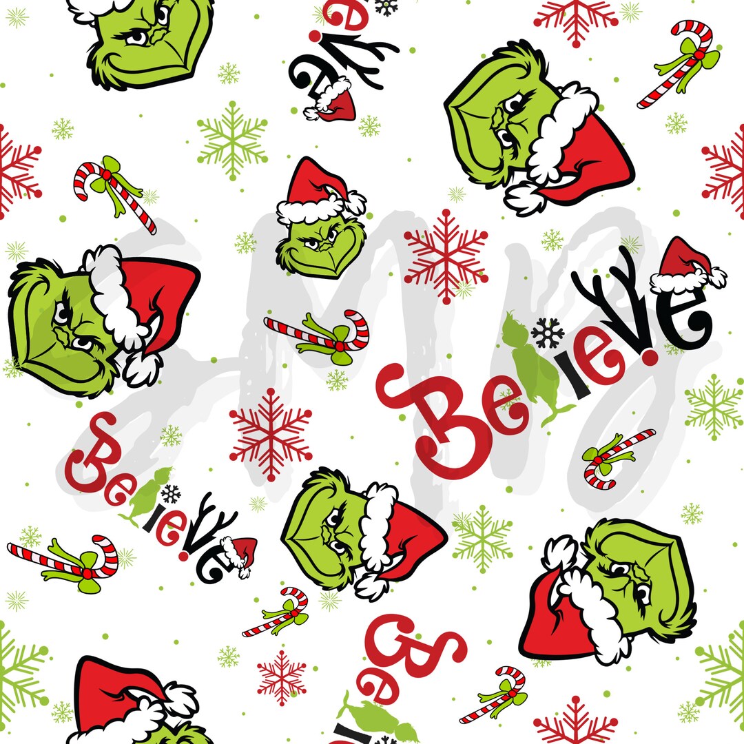 Mr. Grinch Seamless File. Youre a Mean One. - Etsy