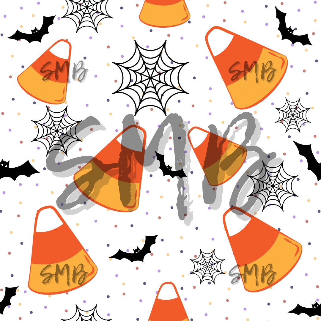Spooky Halloween Seamless File - Etsy