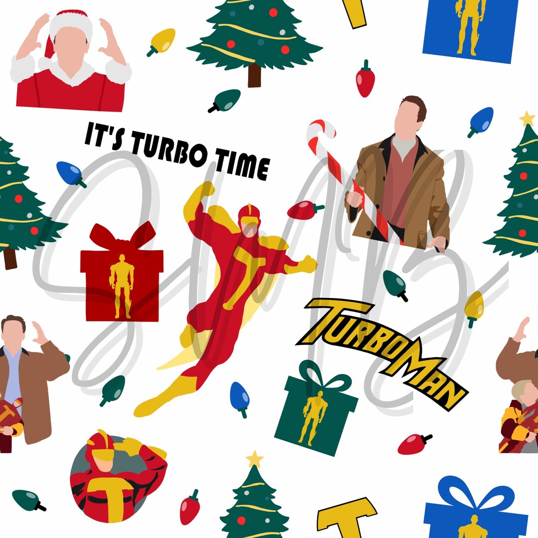 Turbo Man Jingle All the Way Seamless Files - Etsy