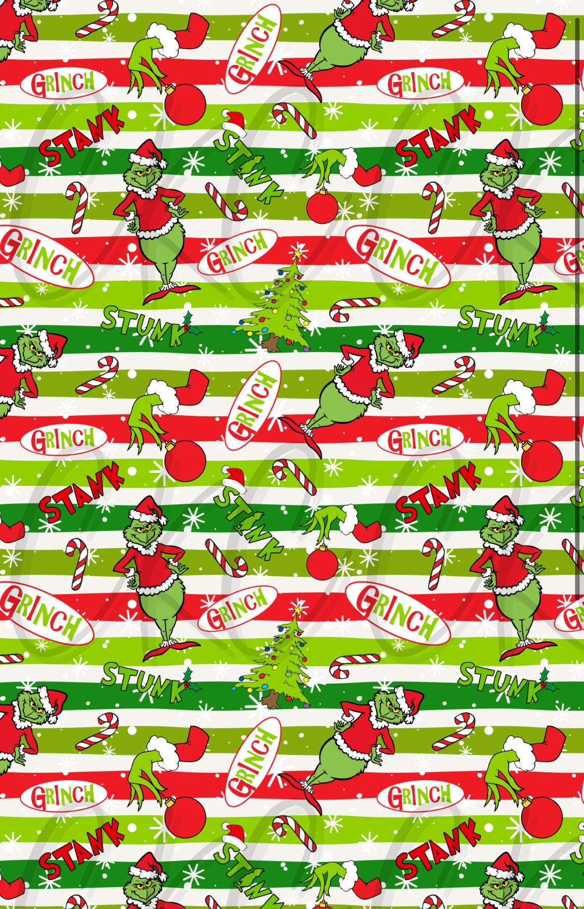 Mean Green Guy Stripes Seamless File - Etsy